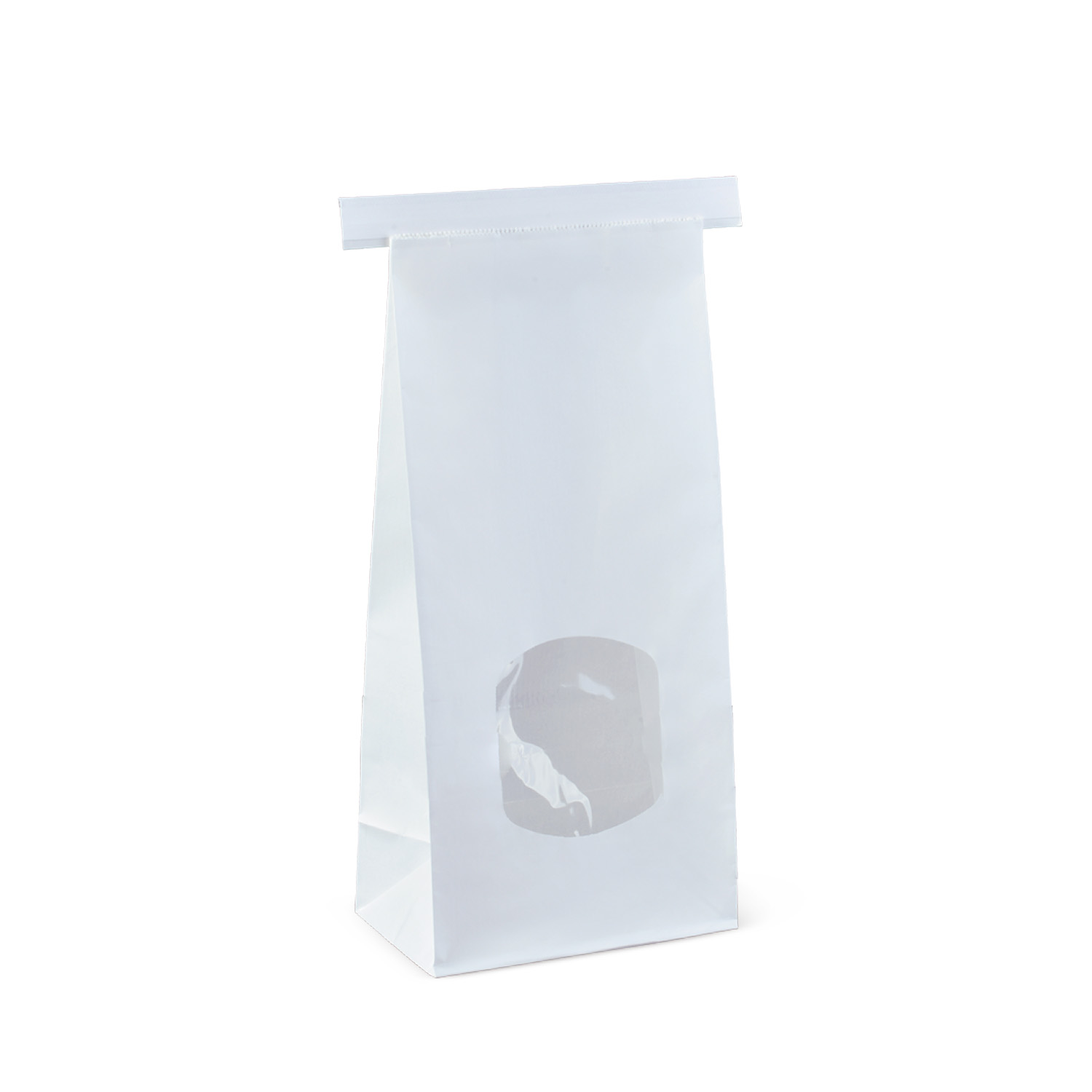 Medium Window Bag Tin Tie White - CWP Distributors