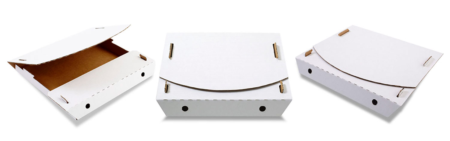 9" box pizza top lock white - CWP Distributors