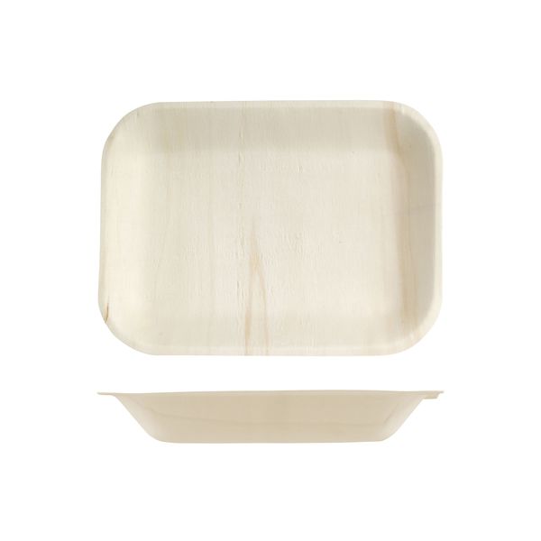 Bio Wood Rectangular Bowl, Rect. Bowl 220X170Mm | 10PcsPack - CWP ...